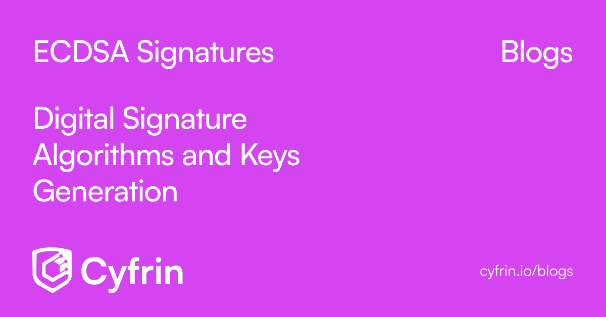 What Is Elliptic Curve Digital Signature Algorithm? - ECDSA